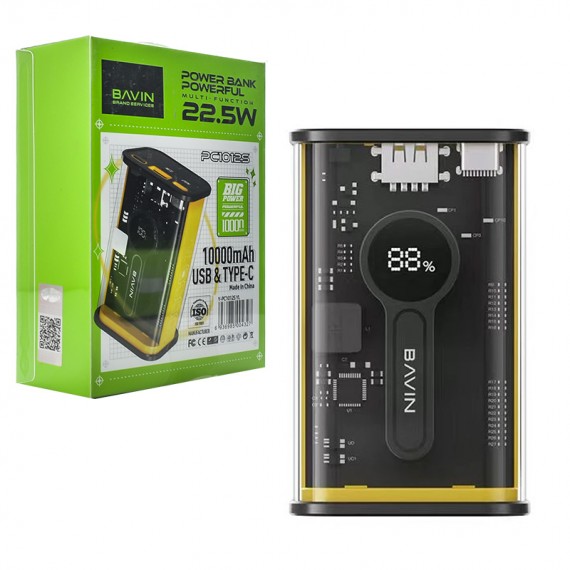 پخش عمده پاوربانک باوین (BAVIN) مدل PC1012S ظرفیت 10000mAh