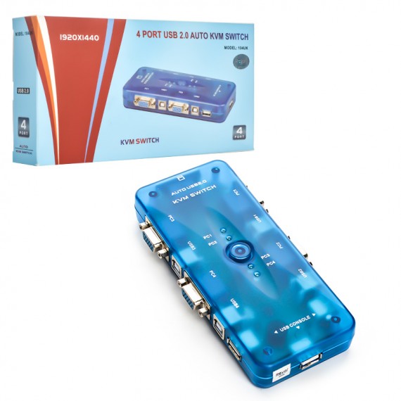 فروش عمده KVM سوئیچ 4 پورت اتوماتیک رویال (Royal) مدل 104UK