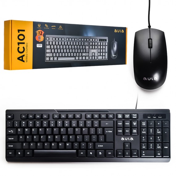 فروش عمده کیبورد و موس سیم دار آئولا (AULA) مدل AC101
