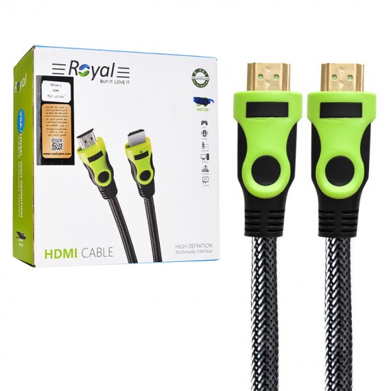 خرید عمده کابل (1+14) HDMI رویال (Royal) طول 25 متر