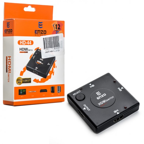 خرید عمده سوئیچ 4 پورت HDMI انزو (ENZO) مدل HD-44