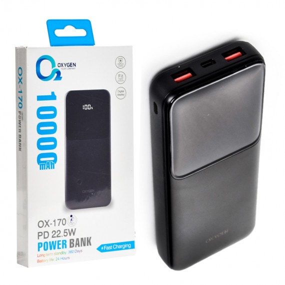 فروش عمده پاوربانک اکسیژن (OXYGEN) مدل OX-170 ظرفیت 10000mAh