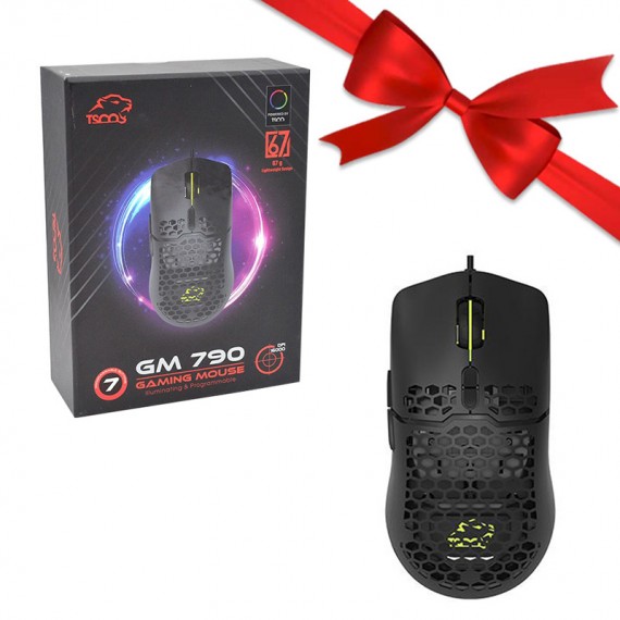 فروش عمده بسته 1+10 موس گیمینگ سیم دار تسکو (TSCO) مدل GM 790 (یک عدد هدیه)