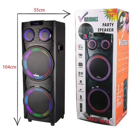 پخش عمده اسپیکر بلوتوث پارتی باکس وان مکس (Vanmaax) مدل Max-1045