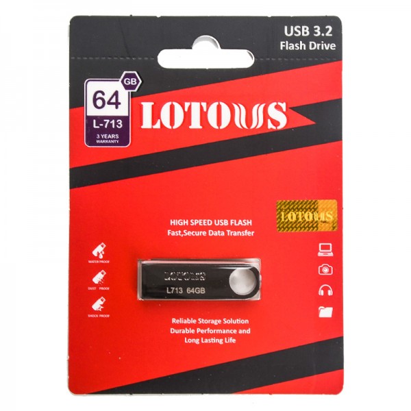 فروش عمده فلش لوتوس (LOTOUS) مدل 64GB L-713 USB3.2