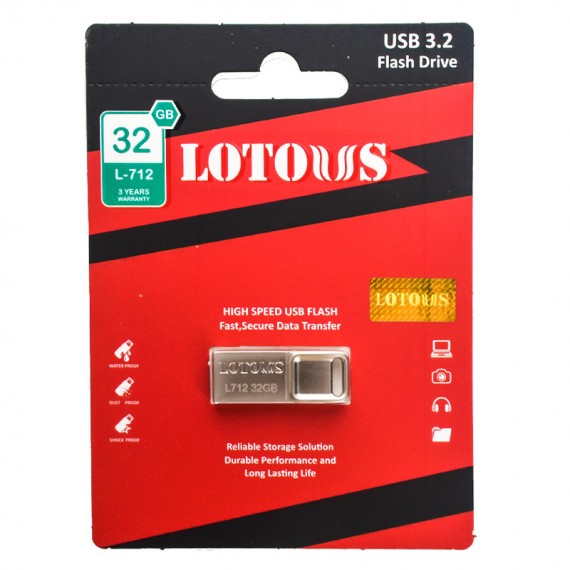 خرید عمده فلش لوتوس (LOTOUS) مدل 32GB L-712 USB 3.2