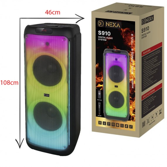 فروش عمده اسپیکر بلوتوث پارتی باکس نکسا (NEXA) مدل S910