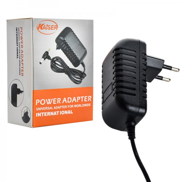 پخش عمده آداپتور سوزنی 12 ولت 2 آمپر 12V/2A (دو سر) کایزر (KAISER)