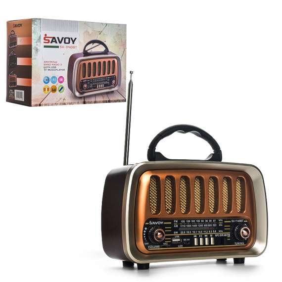 فروش عمده اسپیکر بلوتوث رم و فلش خور ساووی (SAVOY) مدل SV-1140BT