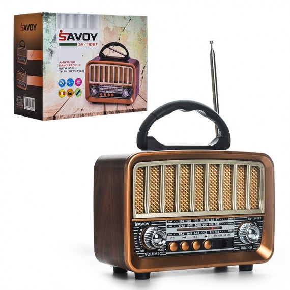 پخش عمده اسپیکر بلوتوث رم و فلش خور ساووی (SAVOY) مدل SV-1110BT