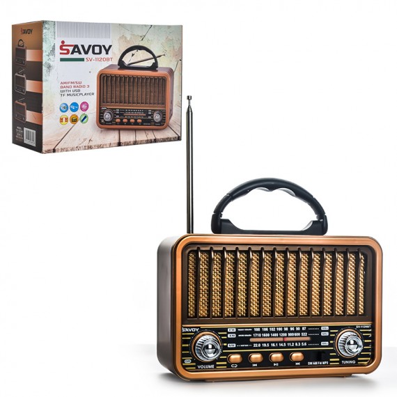 پخش عمده اسپیکر بلوتوث رم و فلش خور ساووی (SAVOY) مدل SV-1120BT
