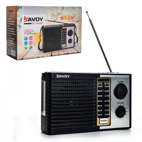 پخش عمده اسپیکر بلوتوث رم و فلش خور ساووی (SAVOY) مدل SV-1020BT