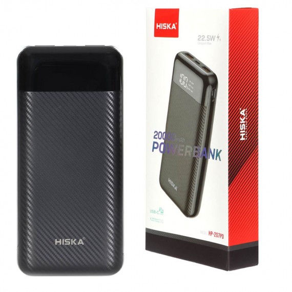 فروش عمده پاوربانک هیسکا (HISKA) مدل HP-207PD ظرفیت 20000mAh
