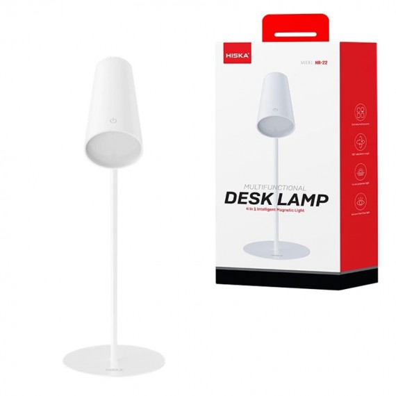 فروش عمده چراغ مطالعه رومیزی چندکاره هیسکا (HISKA) مدل HR-22
