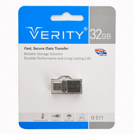 پخش عمده فلش وریتی (VERITY) مدل 32GB O511 USB3.0 گارانتی آسان سرویس