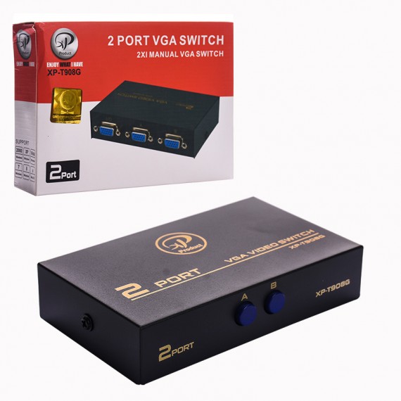فروش عمده سوئیچ VGA 2*1 ایکس پی (XP) مدل XP-T908G