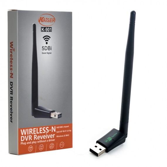 خرید عمده دانگل شبکه وای فای (Wi-Fi) آنتن دار کایزر (KAISER) مدل K-901
