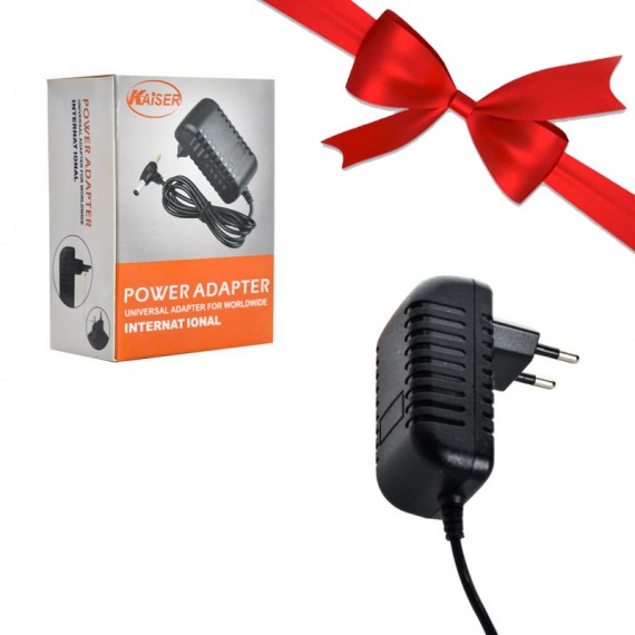 پخش عمده بسته 1+10 آداپتور سوزنی 12 ولت 2 آمپر 12V/2A (دو سر) کایزر (KAISER) (یک عدد هدیه)