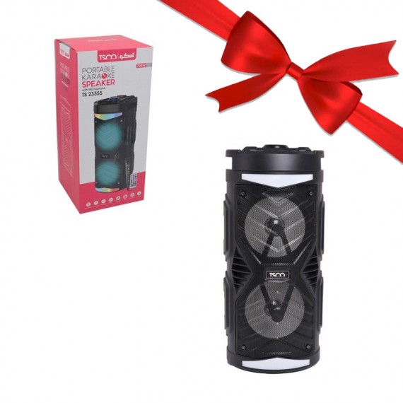 فروش عمده بسته 1+10 اسپیکر بلوتوث رم خور تسکو (TSCO) مدل TS 23355 (یک عدد هدیه)