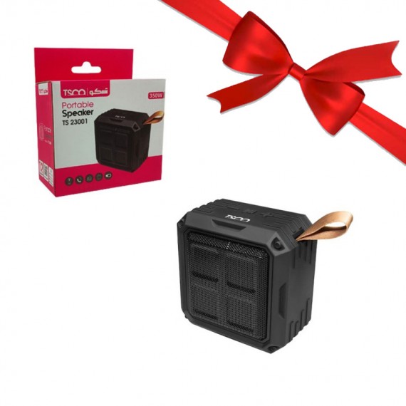 خرید عمده بسته 1+10 اسپیکر بلوتوث رم خور تسکو (TSCO) مدل TS 23001 (یک عدد هدیه)