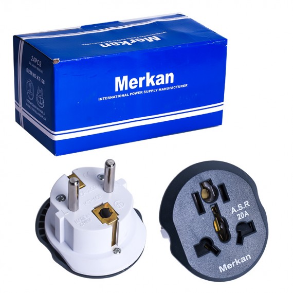 پخش عمده بسته 24 عددی تبدیل 3 به 2 برق مرکان A.S.R (Merkan) 20A