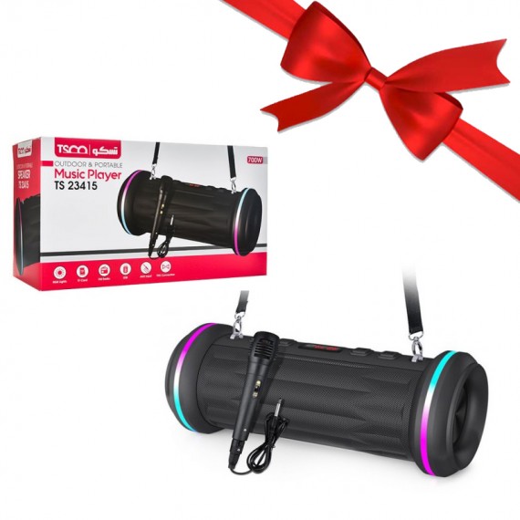 خرید عمده بسته 1+10 اسپیکر بلوتوث رم و فلش خور تسکو (TSCO) مدل TS 23415 (یک عدد هدیه)