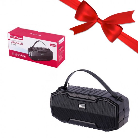 فروش عمده بسته 1+10 اسپیکر بلوتوث چراغ قوه دار رم خور تسکو (TSCO) مدل TS 23006 (یک عدد هدیه)