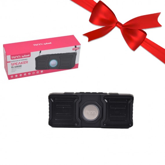 خرید عمده بسته 1+10 اسپیکر بلوتوث رم خور تسکو (TSCO) مدل TS 23030 (یک عدد هدیه)