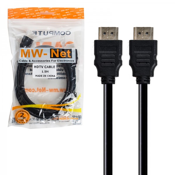 فروش عمده کابل HDMI ام دبلیو نت (MW-NET) طول 1.5 متر