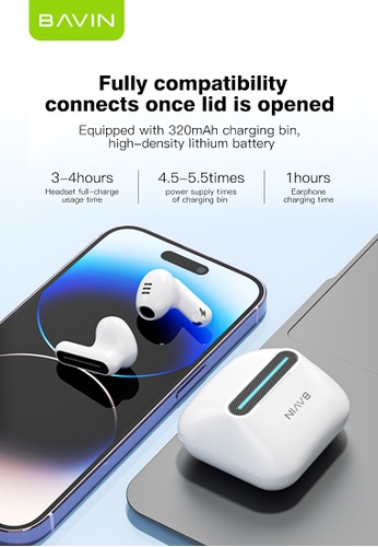 فروش عمده هندزفری بلوتوث باوین (BAVIN) مدل bavin-38